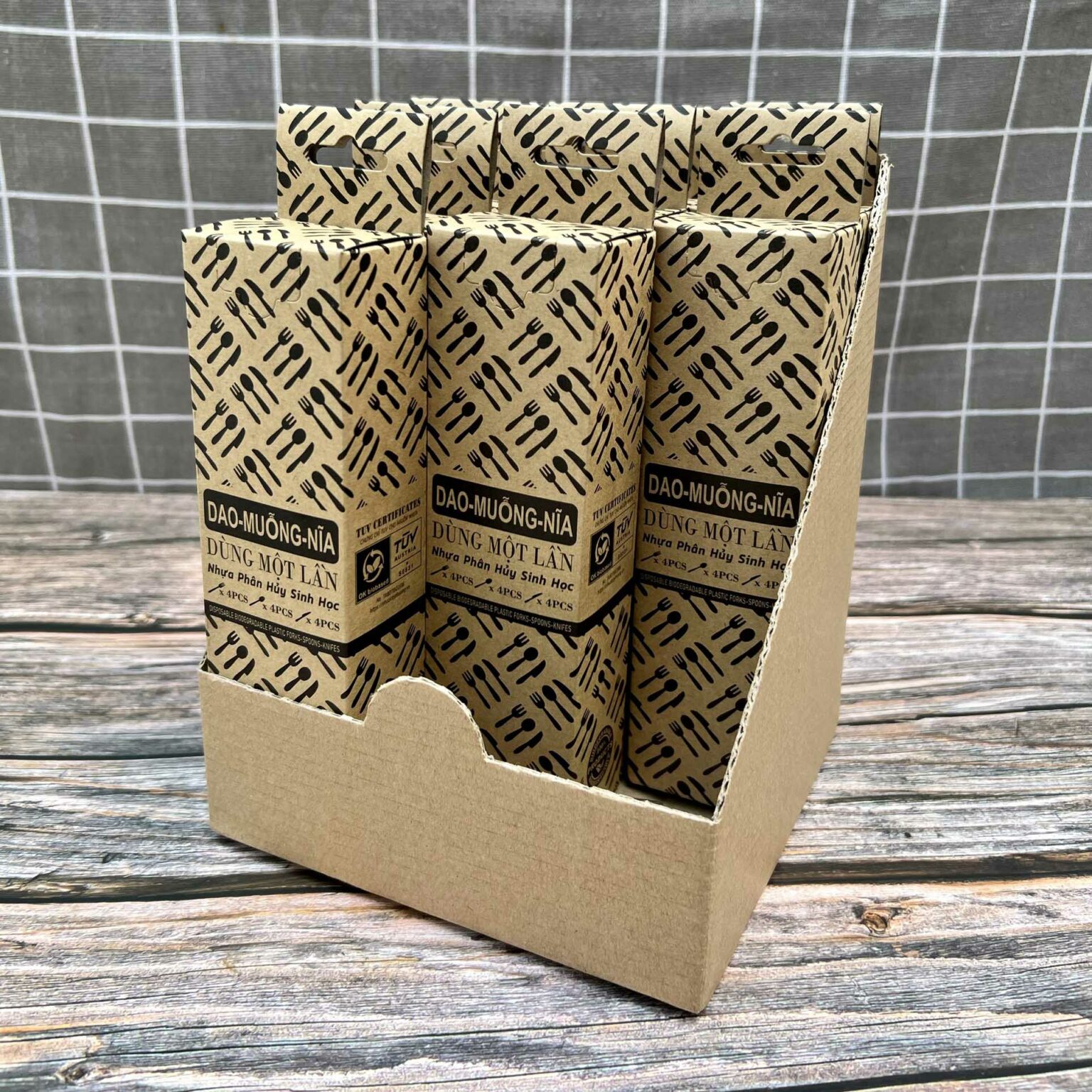 Bộ Dao Muỗng Nĩa nhựa sinh học dùng một lần