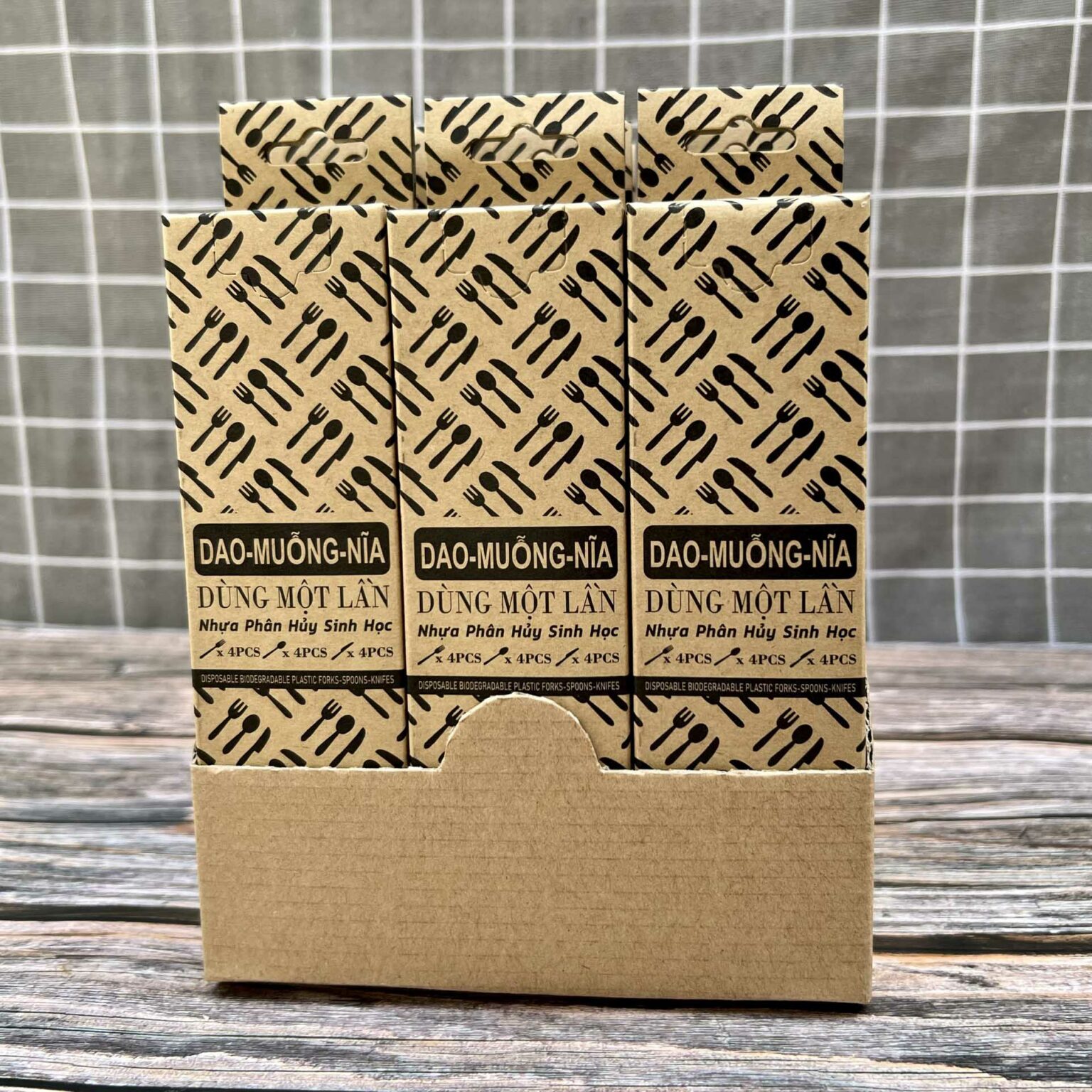 Bộ Dao Muỗng Nĩa nhựa sinh học dùng một lần