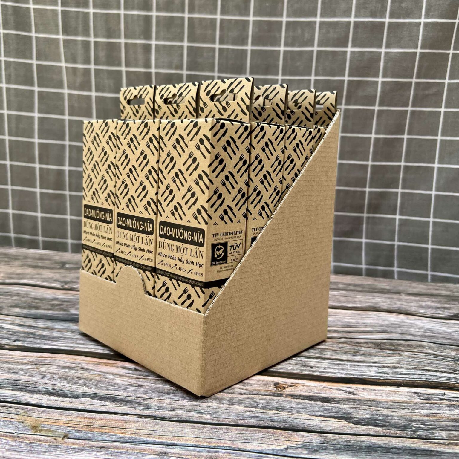 Bộ Dao Muỗng Nĩa nhựa sinh học dùng một lần