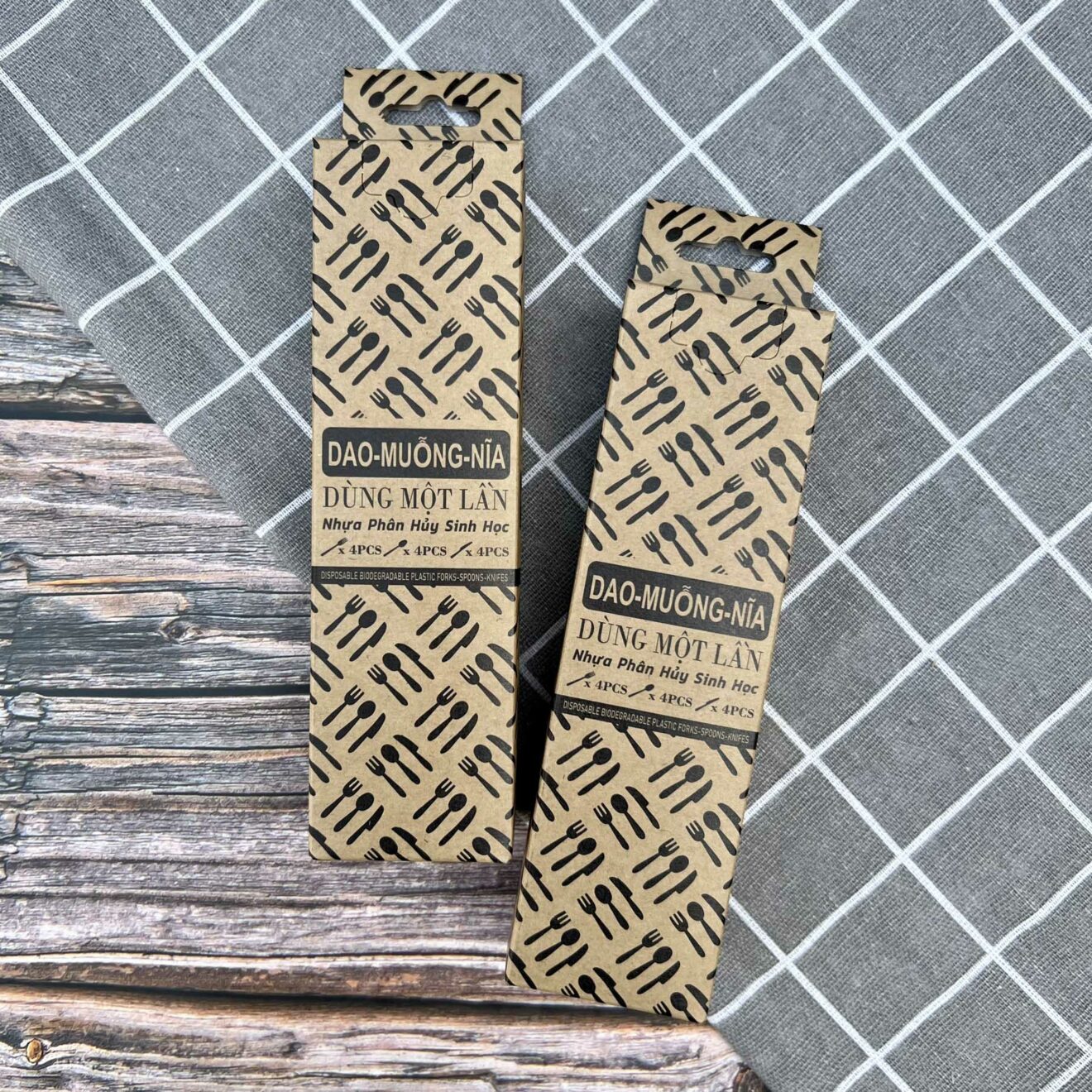 Bộ Dao Muỗng Nĩa nhựa sinh học dùng một lần