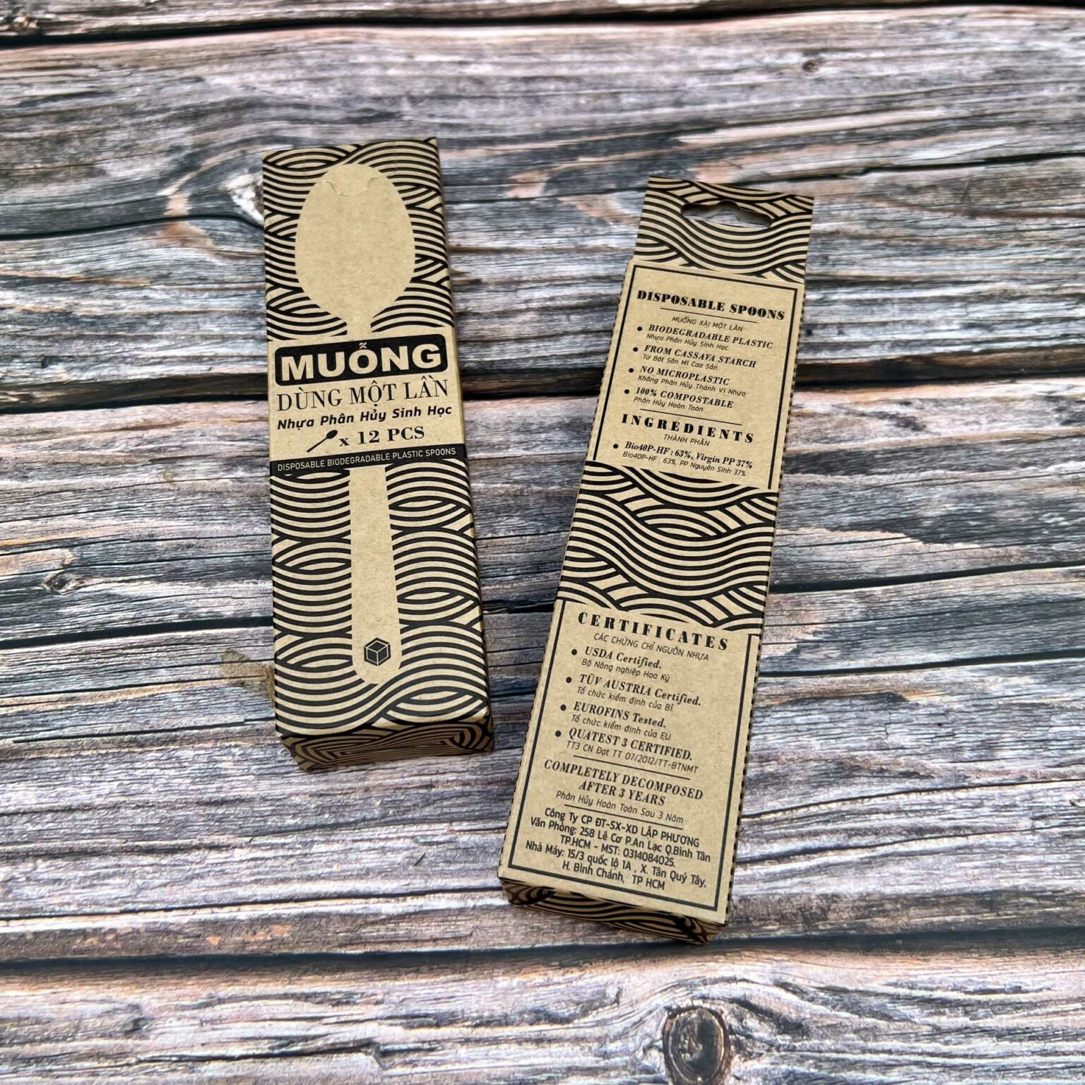 Muỗng nhựa sinh học dùng một lần | Nhựa Lập Phương